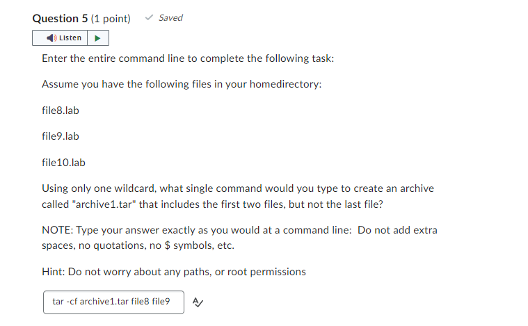 Solved Enter the entire command line to complete the | Chegg.com