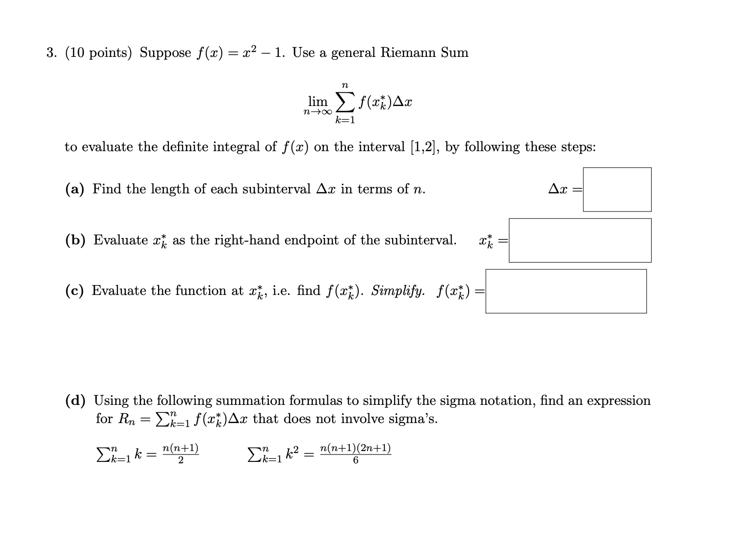 Solved 3. (10 points) Suppose f(x)=x2−1. Use a general | Chegg.com Solved 3. (10 points) Suppose f(x)=x2−1. Use a general | Chegg.com
