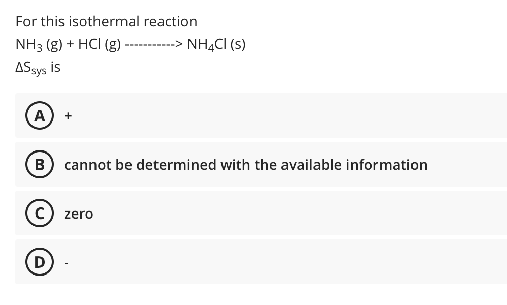 Solved For this isothermal reaction NH3( | Chegg.com