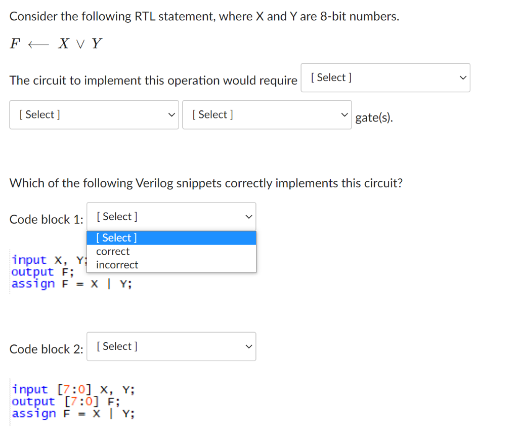 Solved Consider the following RTL statement, where X and Y | Chegg.com