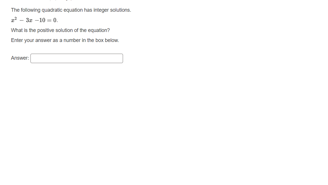 Solved The following quadratic equation has integer | Chegg.com