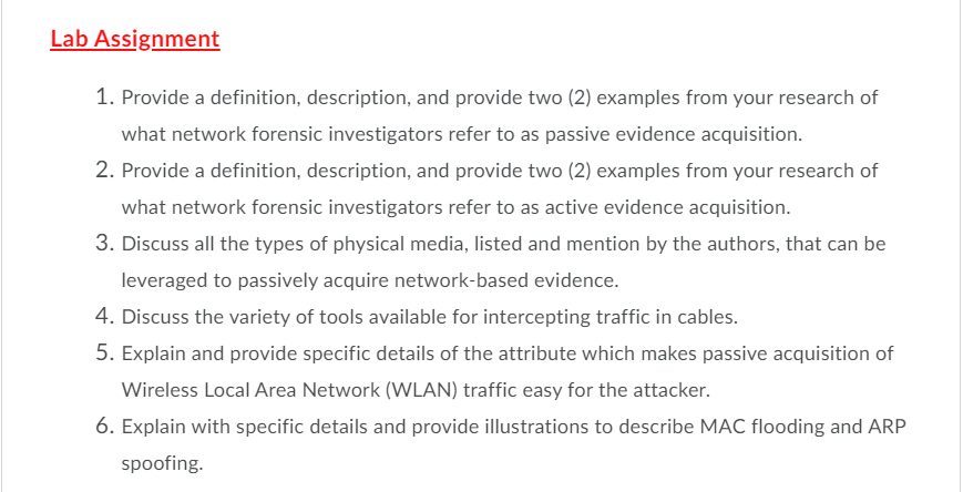 Solved Lab Assignment 1. Provide a definition, description, | Chegg.com