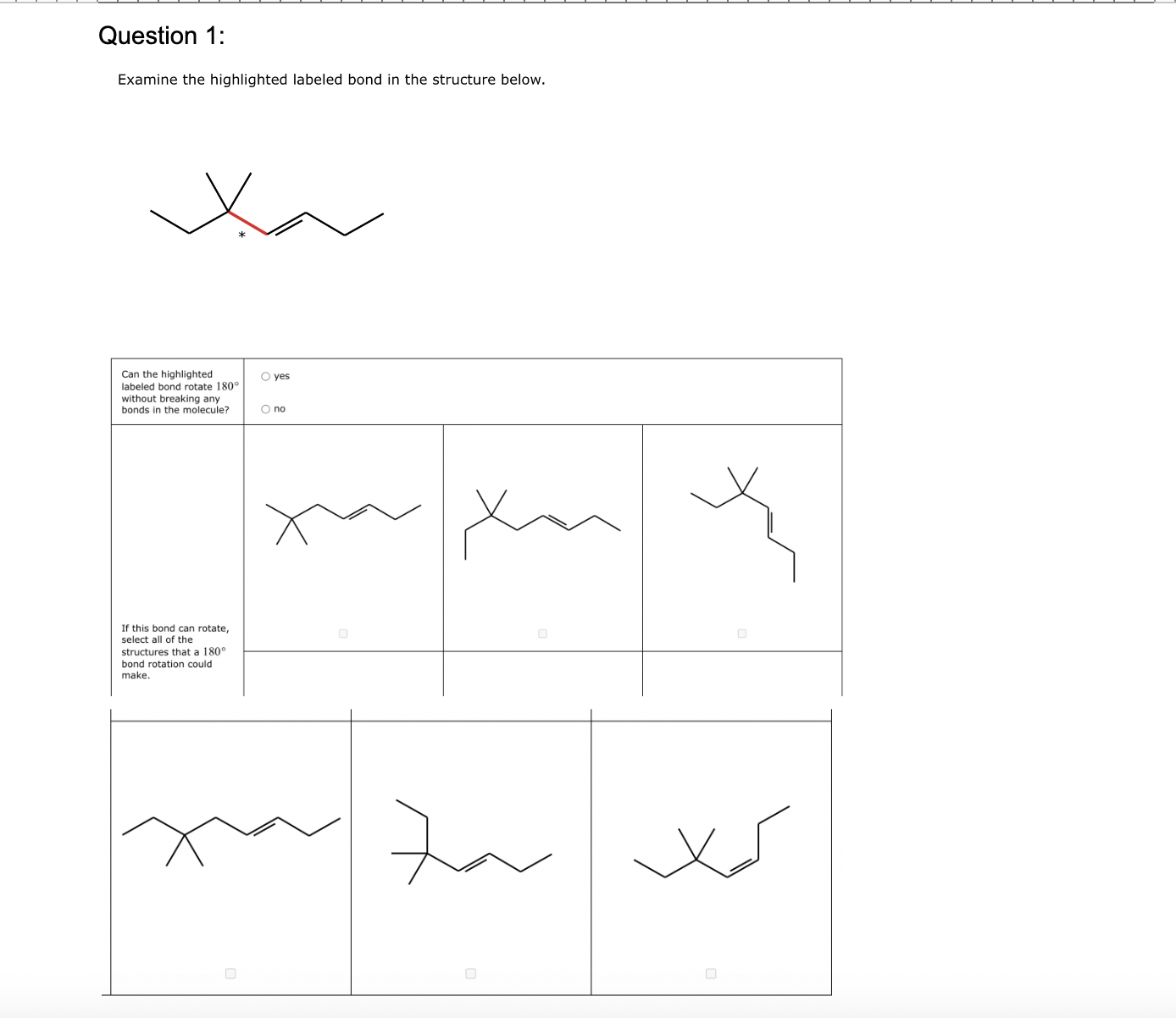 Solved Question 1:Examine the highlighted labeled bond in | Chegg.com