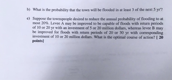 Solved A town is bordered by two rivers as shown in the | Chegg.com