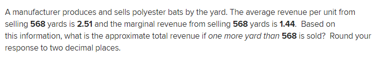 Solved A manufacturer produces and sells polyester bats by | Chegg.com