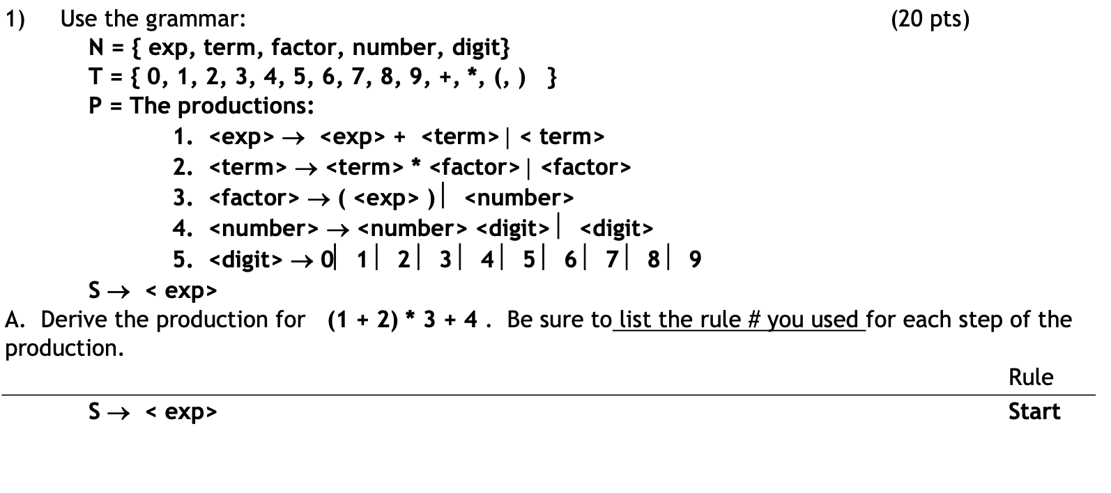 Solved B Draw The Parse Tree C Draw The Abstract Syntax 2370