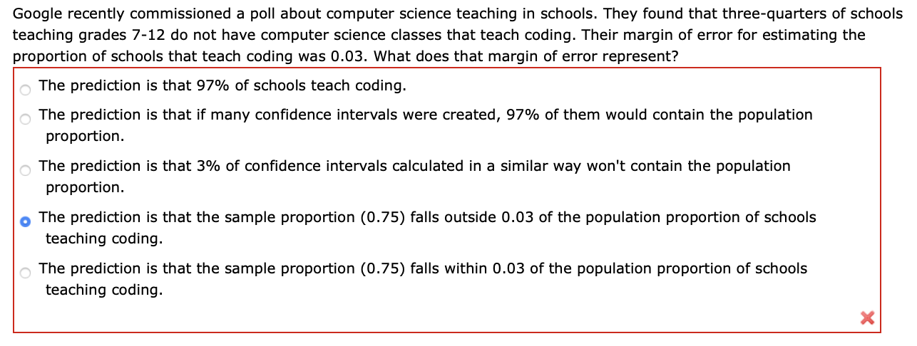Solved Google recently commissioned a poll about computer | Chegg.com