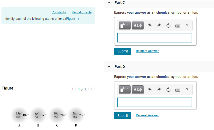 Solved Constants| Periodic Table Part A ldentify each of the | Chegg.com