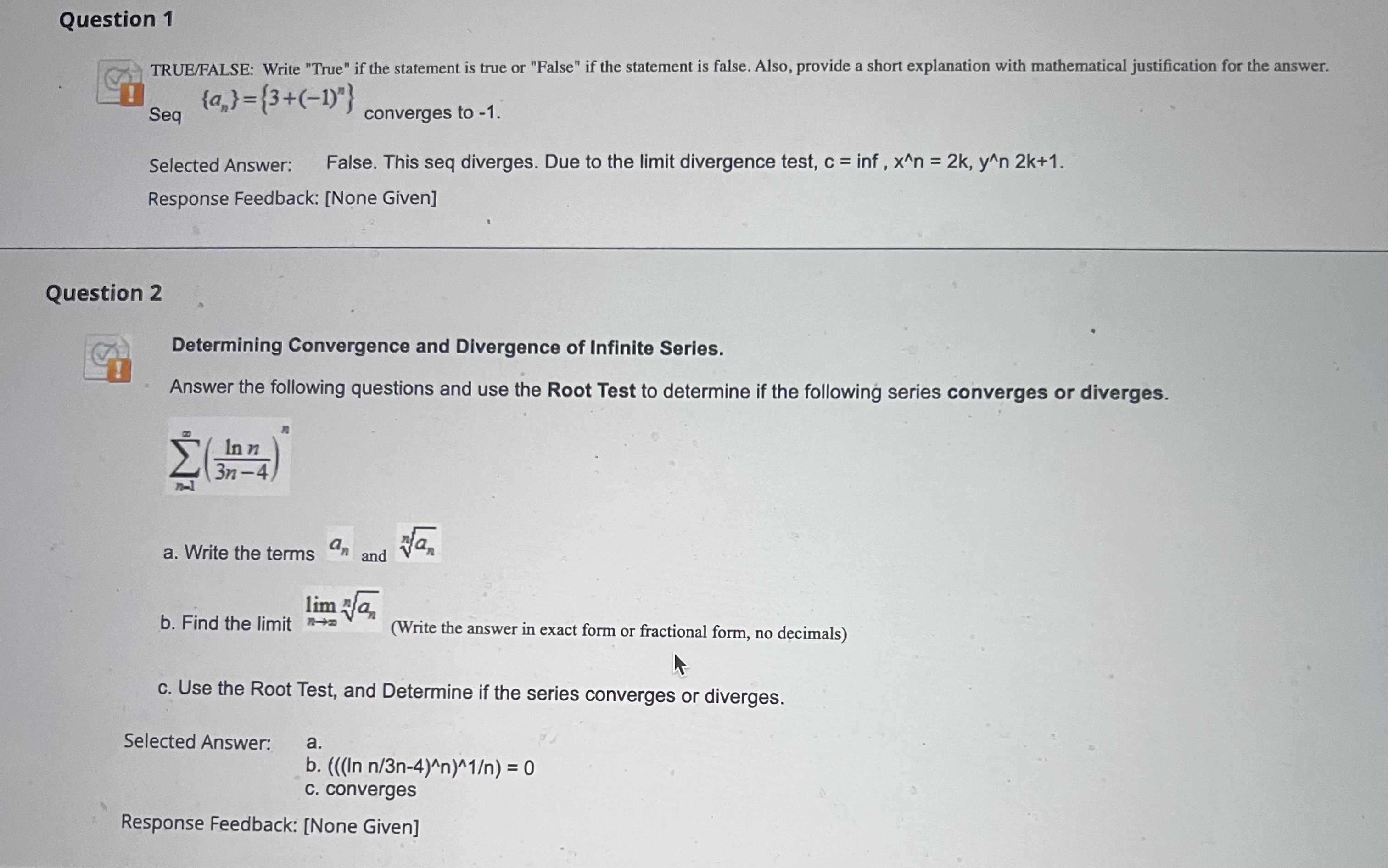 Solved TRUE/FALSE: Write "True" if the statement is true or | Chegg.com