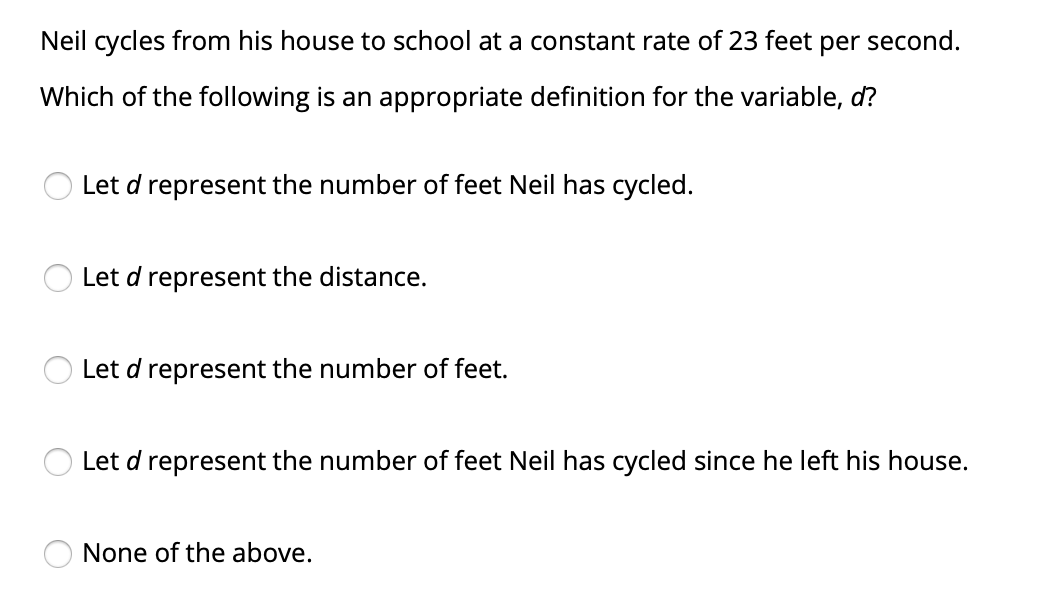 Solved Neil cycles from his house to school at a constant | Chegg.com