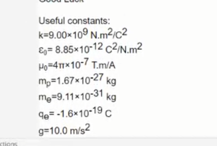 Solved Useful constants: k=9.00x109 N.m2c2 Ey=8.85*10-12 | Chegg.com