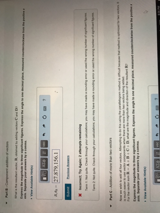 Solved What is the resultant vectro R obtained by adding | Chegg.com