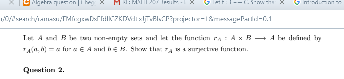 Solved X C Algebra question | Cheg X M RE: MATH 207 Results | Chegg.com