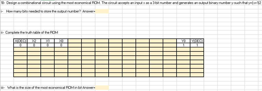 Solved 10 Design A Combinational Circuit Using The Most 