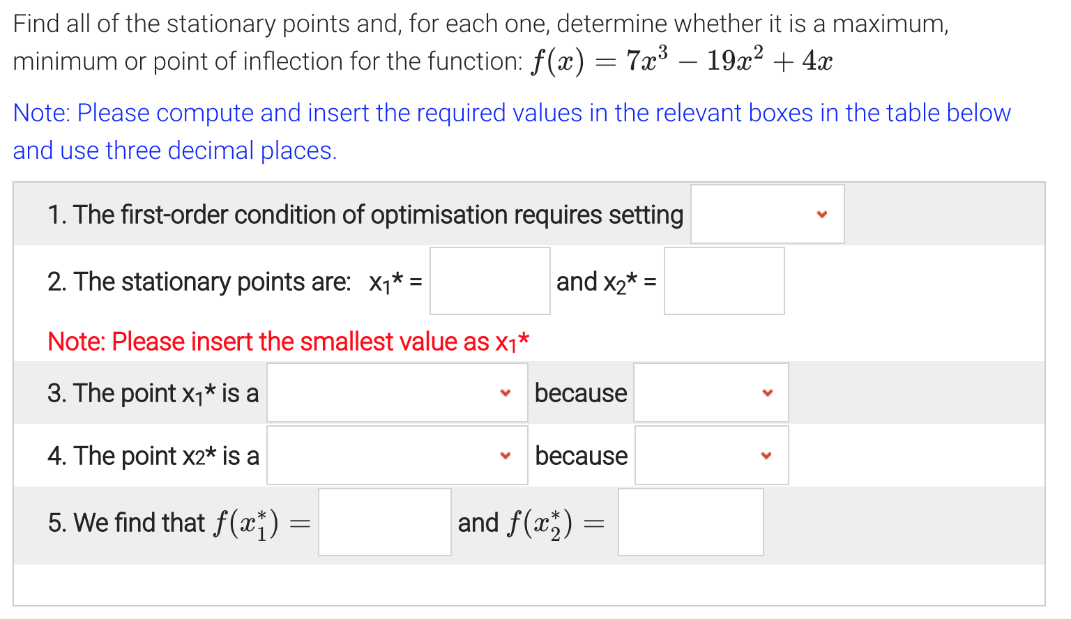 Solved Find all of the stationary points and, for each one, | Chegg.com