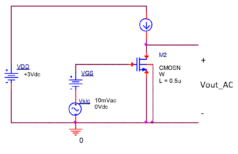 The n-MOSFET gain stage (see the schematic in Figure | Chegg.com