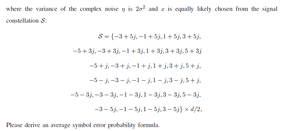 Solved Consider an equivalent baseband discrete-time AWGN | Chegg.com