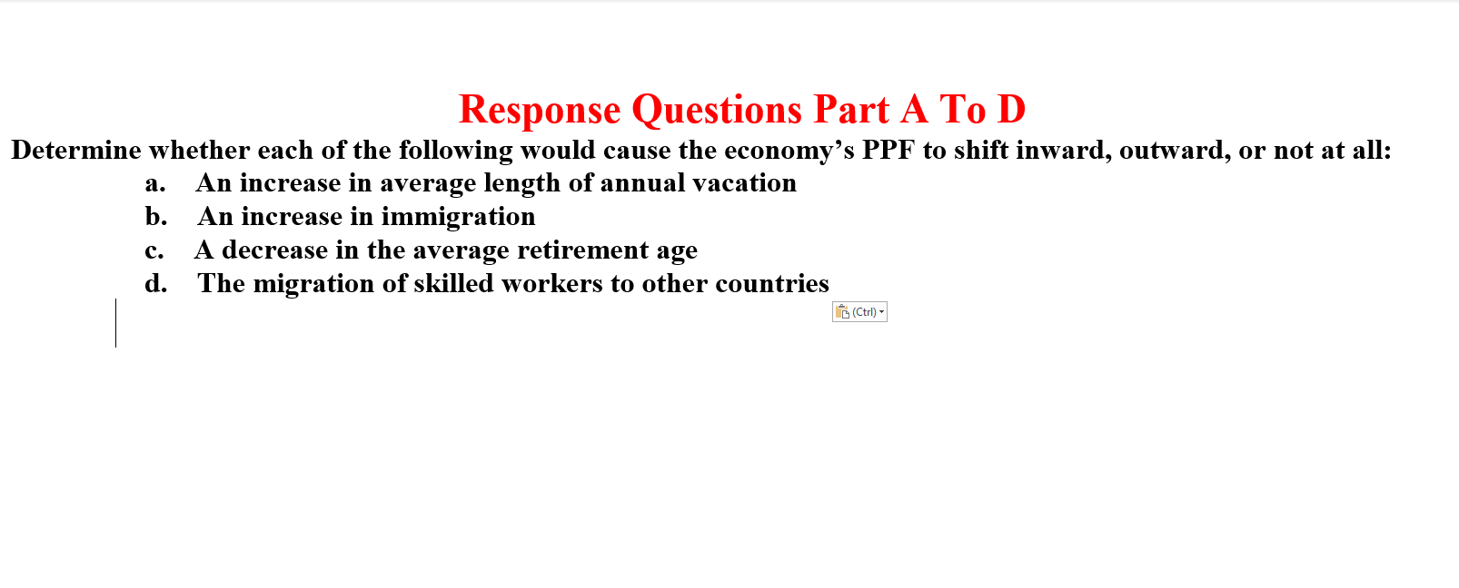 Solved Response Questions Part A To D Determine whether each | Chegg.com