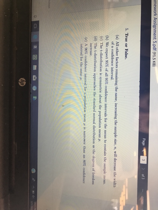Solved mework Assignment 5.pdf (91.5 KB) Page of 3 5. True | Chegg.com