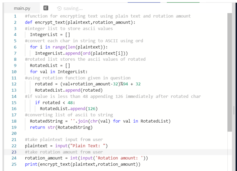 Decrypt Text Consumes A String Encrypted Message