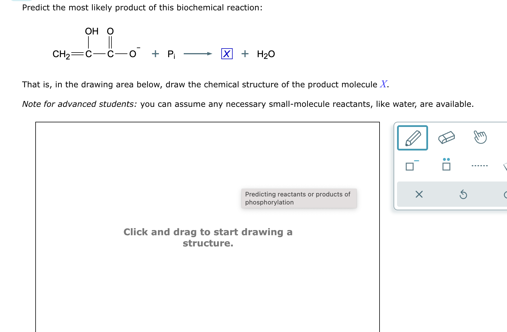 Solved Predict the most likely product of this biochemical | Chegg.com