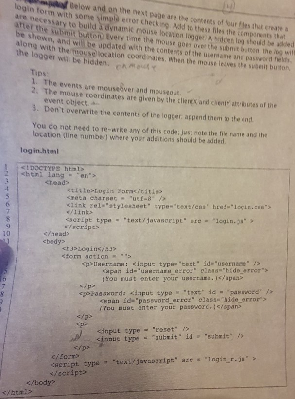 Solved mdaf Below and on the next page are the contents of | Chegg.com