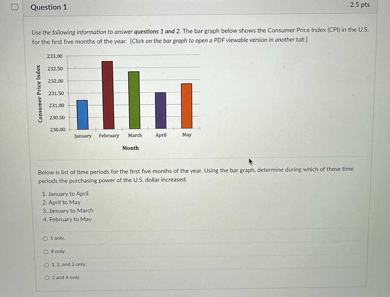Solved Use the following information to answer questions 1 | Chegg.com