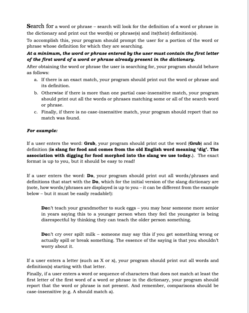 Solved 1 Instructions In this project you will implement a | Chegg.com