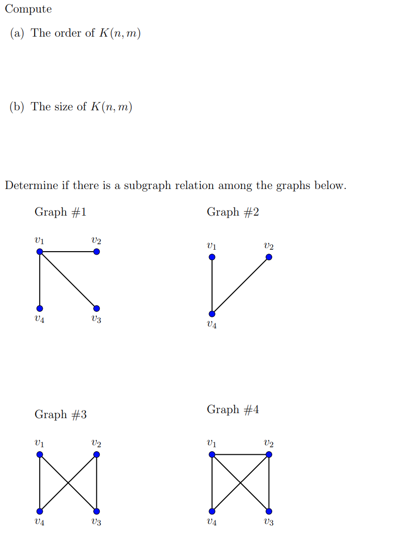 Solved 5. Draw each of the following graphs.Compute (a) The | Chegg.com
