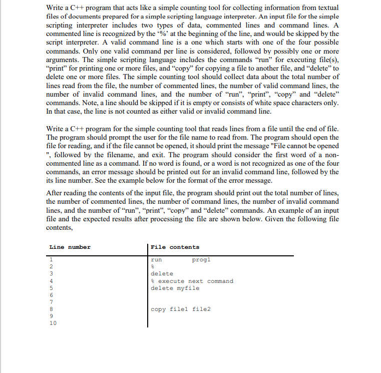 Solved Write a C++ program that acts like a simple counting | Chegg.com