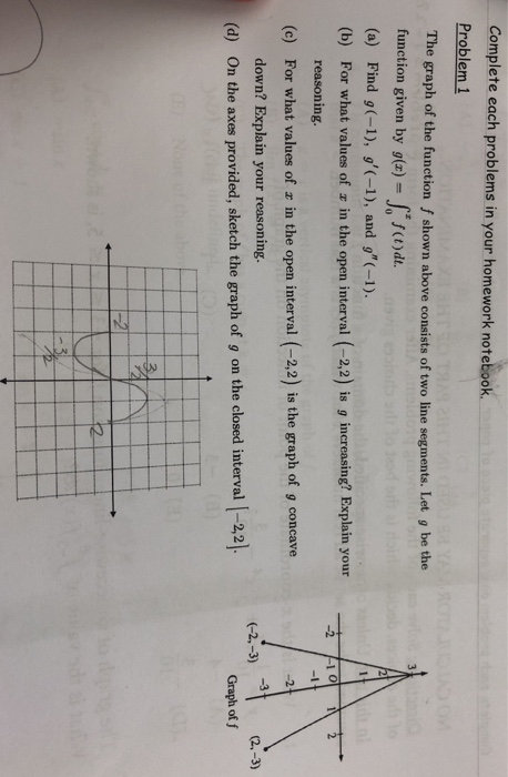 Solved Complete each problems in your homework notebook. | Chegg.com