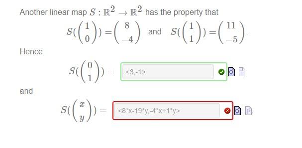 Solved Another linear map S: R2 + R2 has the property that | Chegg.com