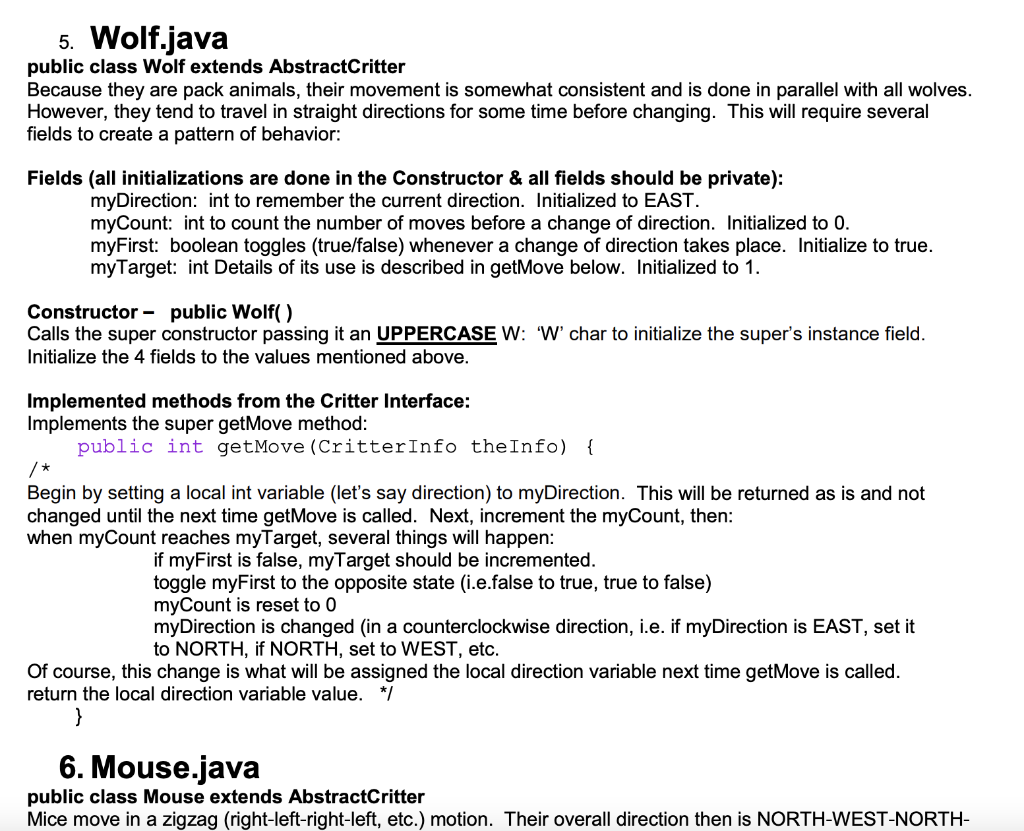 Solved You will create an Interface that lists constants and | Chegg.com