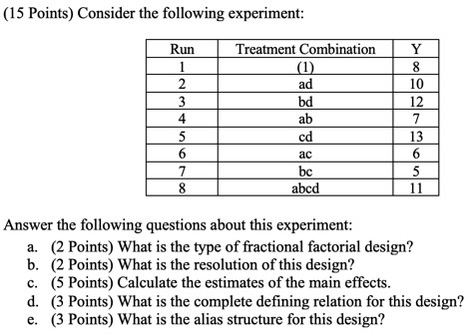 (15 Points) Consider the following experiment: Answer | Chegg.com