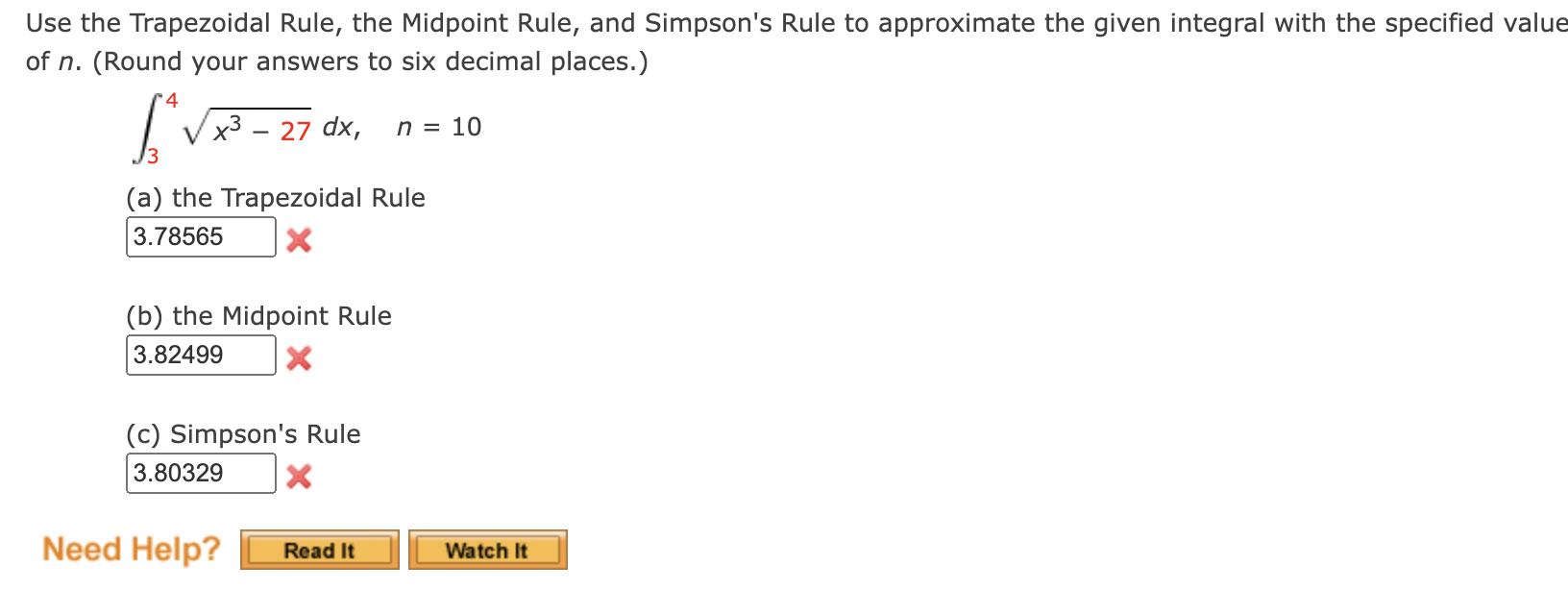 Solved Use the Trapezoidal Rule, the Midpoint Rule, and | Chegg.com