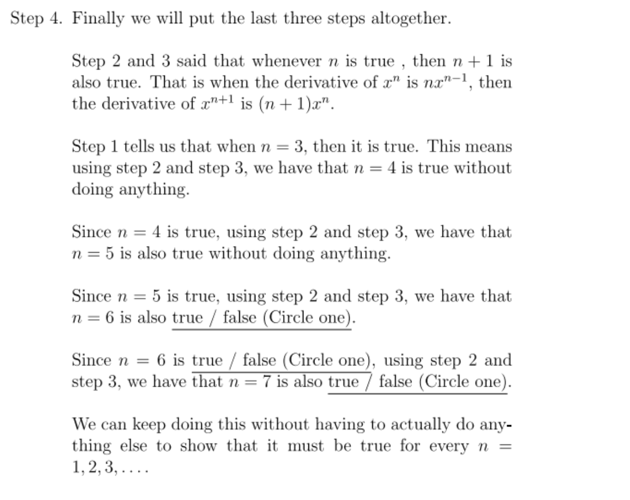 Solved Step 4. Finally we will put the last three steps | Chegg.com
