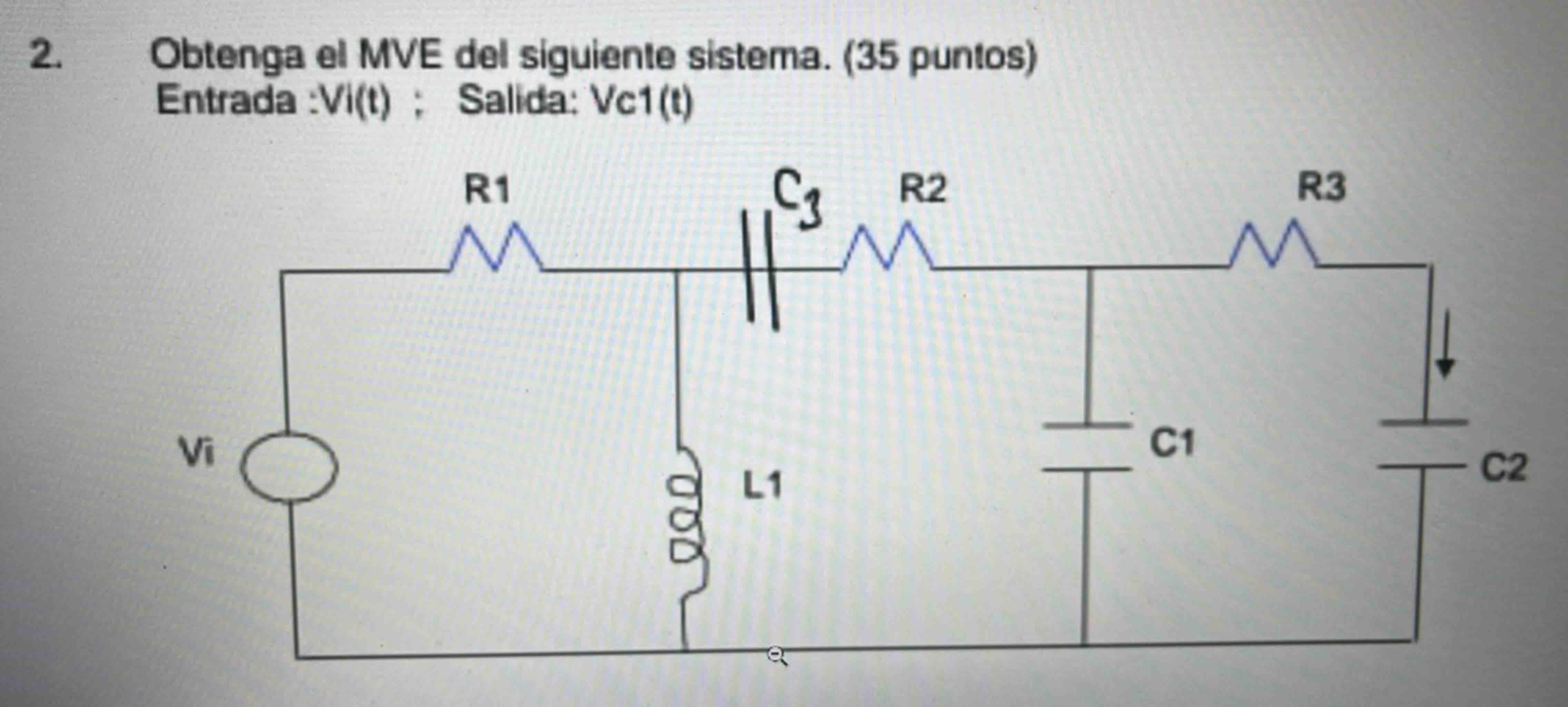 Obtenga el MVE del siguiente sistema. ( 35 | Chegg.com