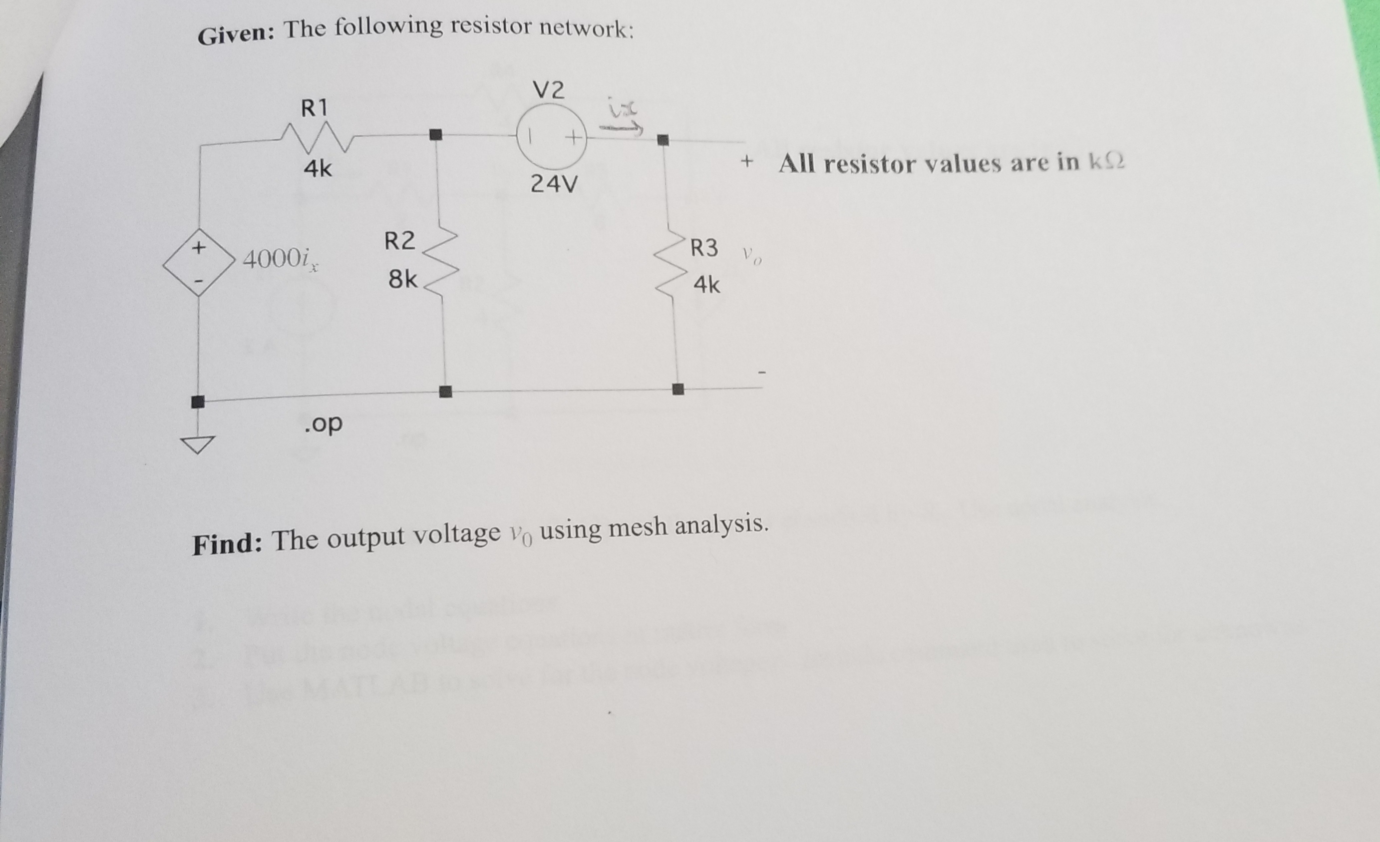 Solved Given: The following resistor network:All resistor | Chegg.com