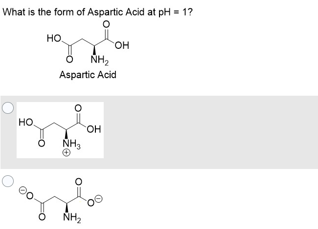 Solved What is the form of Aspartic Acid at pH = 1? HO Y OH | Chegg.com
