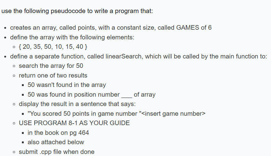use the following pseudocode to write a program that: | Chegg.com