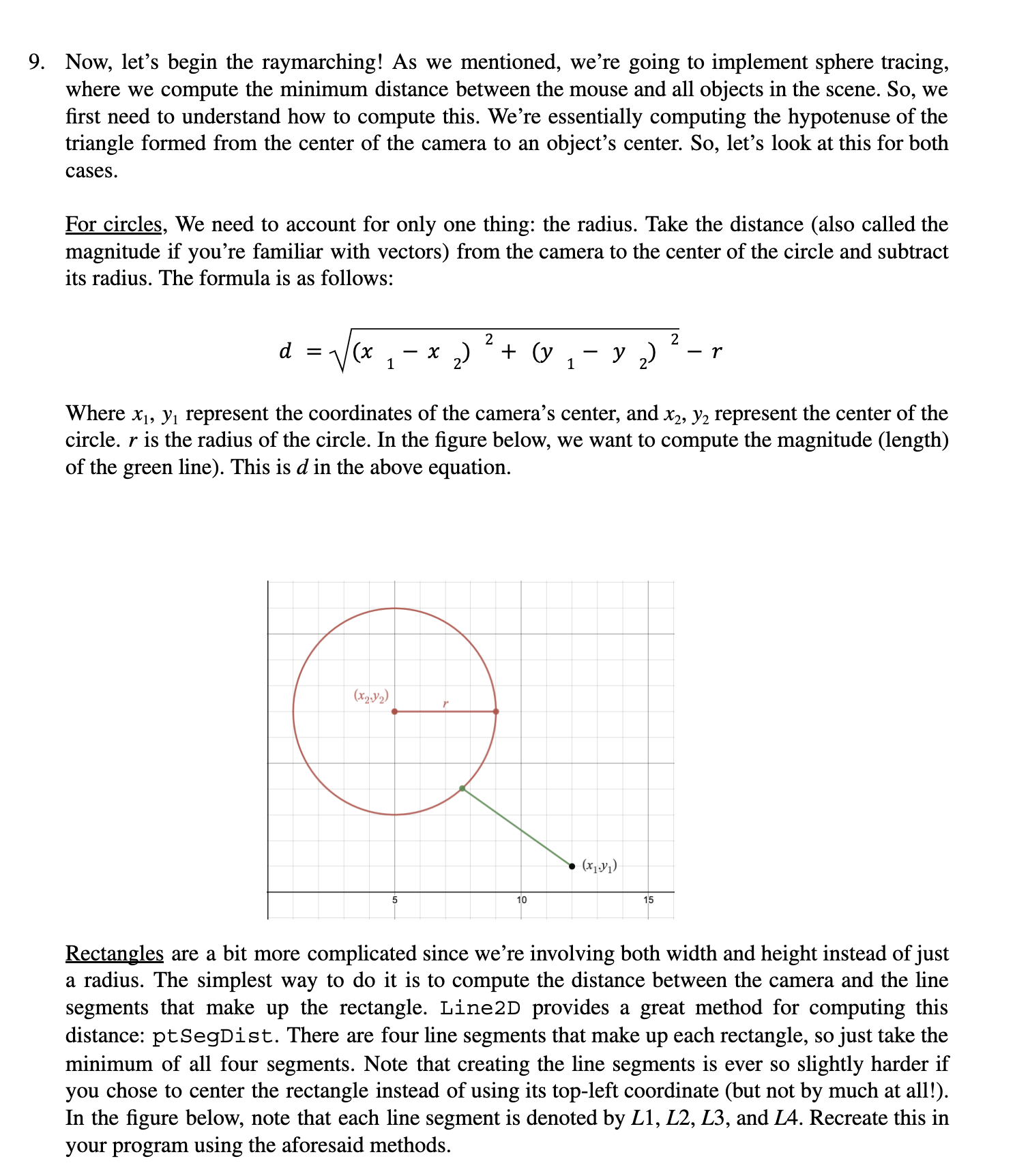 RaymarcherRunner.java1 usage Qoverride public void | Chegg.com