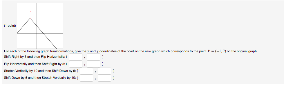 Solved (1 point) For each of the following graph | Chegg.com