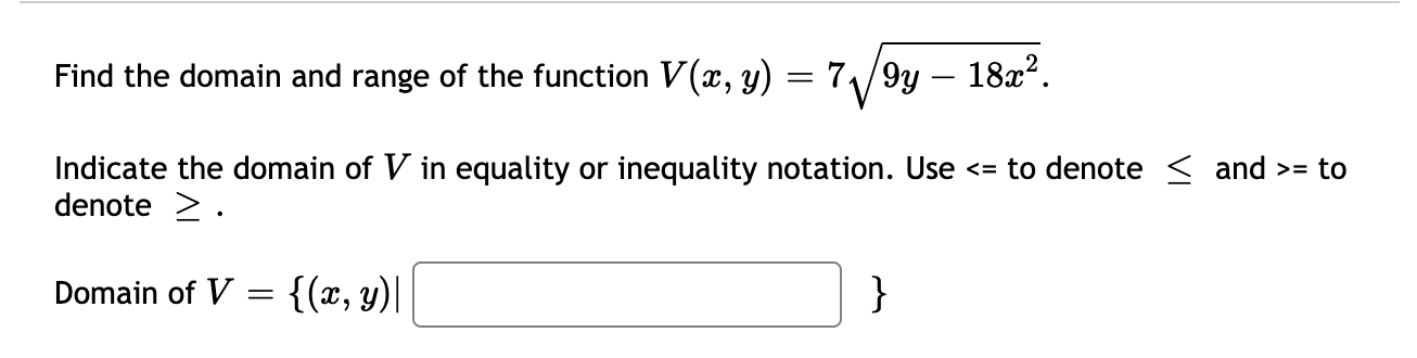 Solved Find the domain and range of the function | Chegg.com