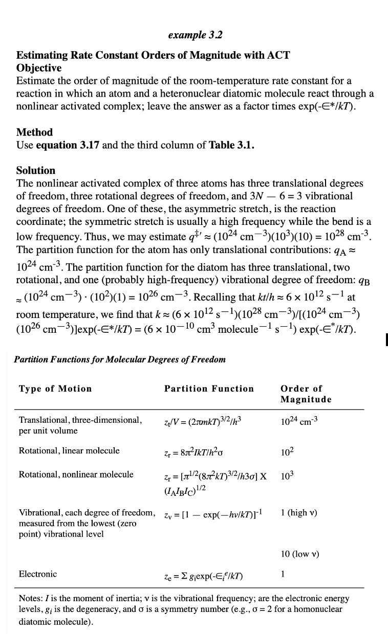 Solved explain Example Problem 3.2 ﻿and Table 3.1 ﻿relate to | Chegg.com