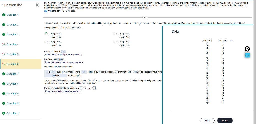 Solved Q1 The _____ % confidence interval estimate is | Chegg.com