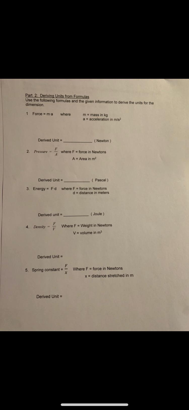 Solved Applied Physics 1 LAB 2: UNITS AND DIMENSIONS | Chegg.com