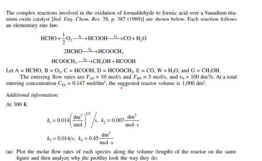 Solved The complex reactions involved in the oxidation of | Chegg.com
