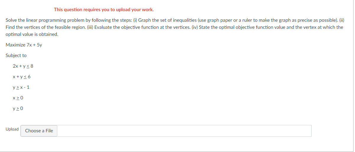 Solved This question requires you to upload your work. Solve | Chegg.com