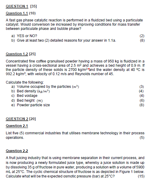 Solved QUESTION 1 [35] ﻿Question 1.1 (10) ﻿A fast gas phase | Chegg.com