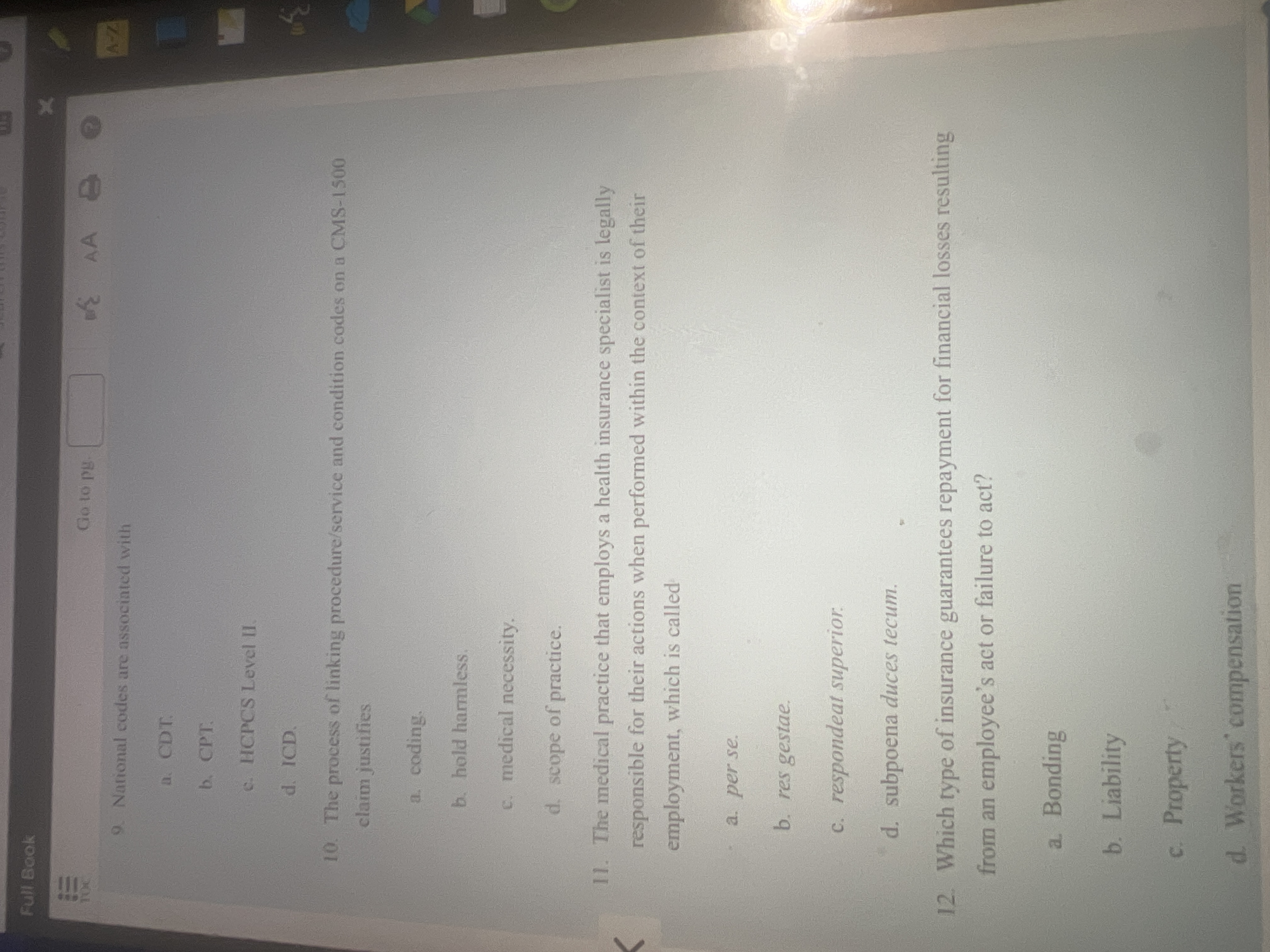 Solved Narional codes are associated witha. ﻿CDT:b. ﻿CPT:C. | Chegg.com